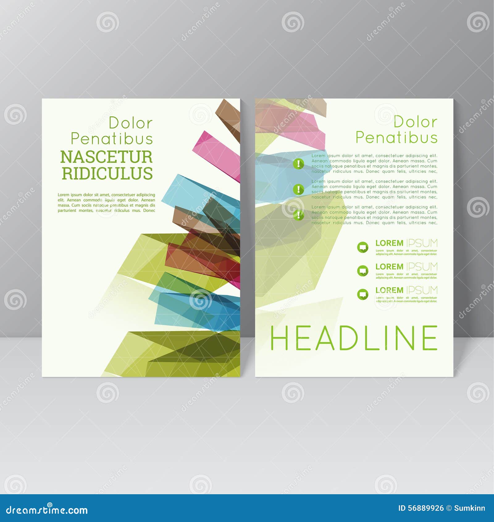 Vector brochure template stock vector. Illustration of overlap - 56889926