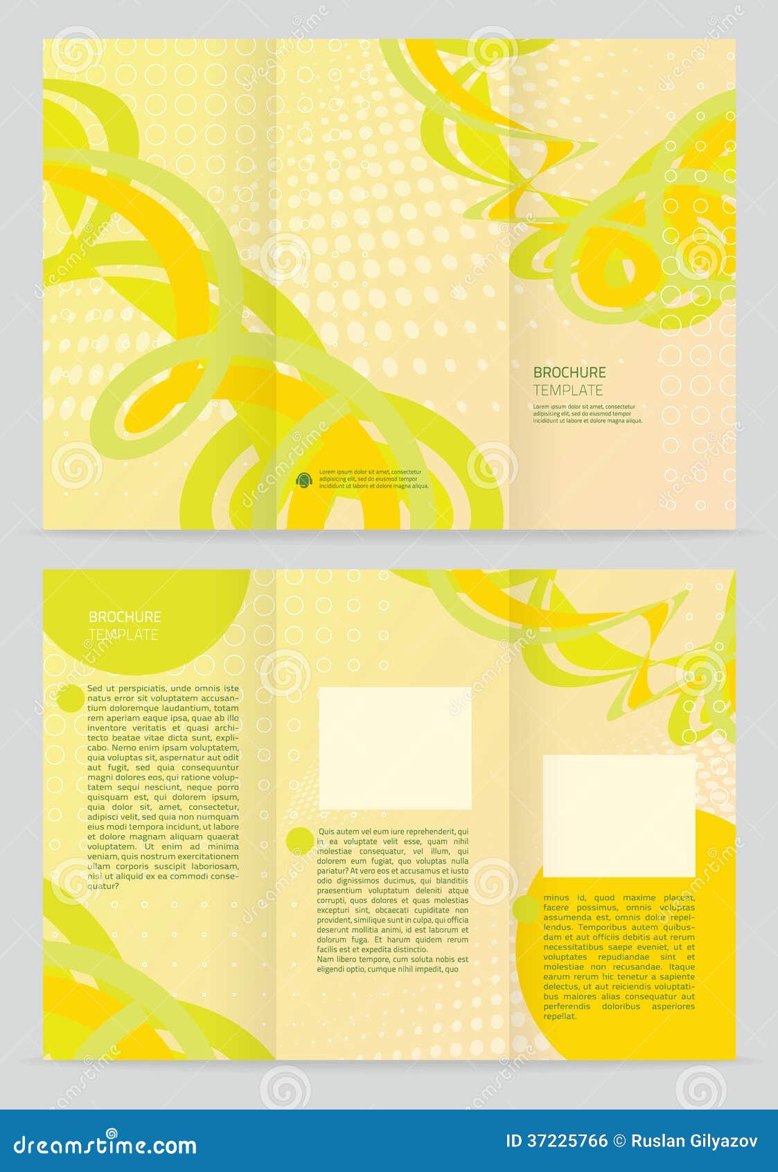 Vector Brochure Template stock vector. Illustration of border - 37225766