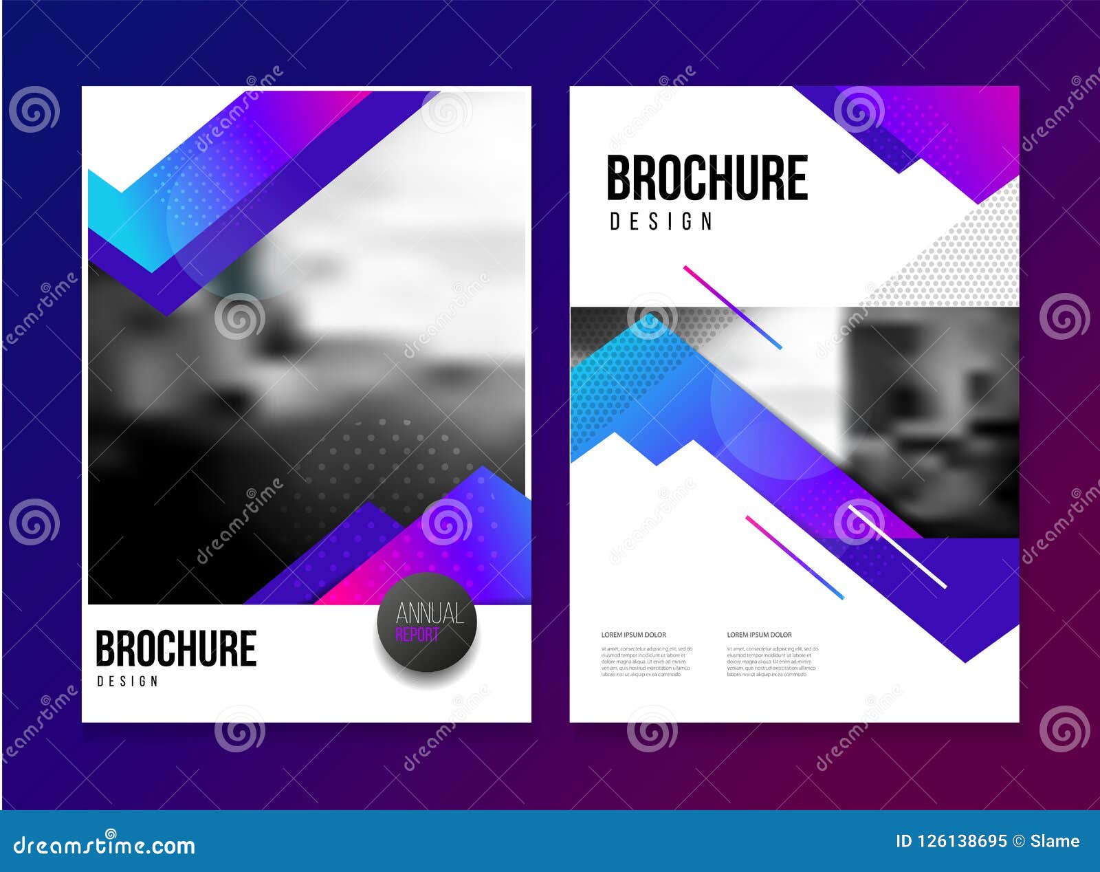 Vector brochure template stock vector. Illustration of design - 126138695