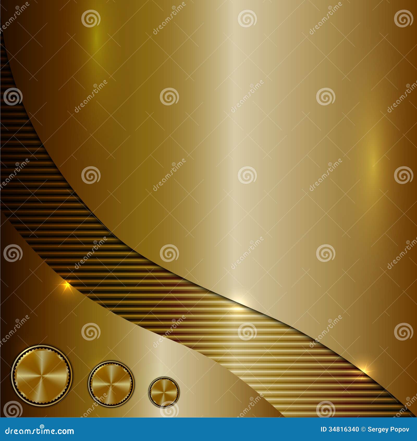 Vector Bronze Metallic Background Stock Vector - Illustration of design ...