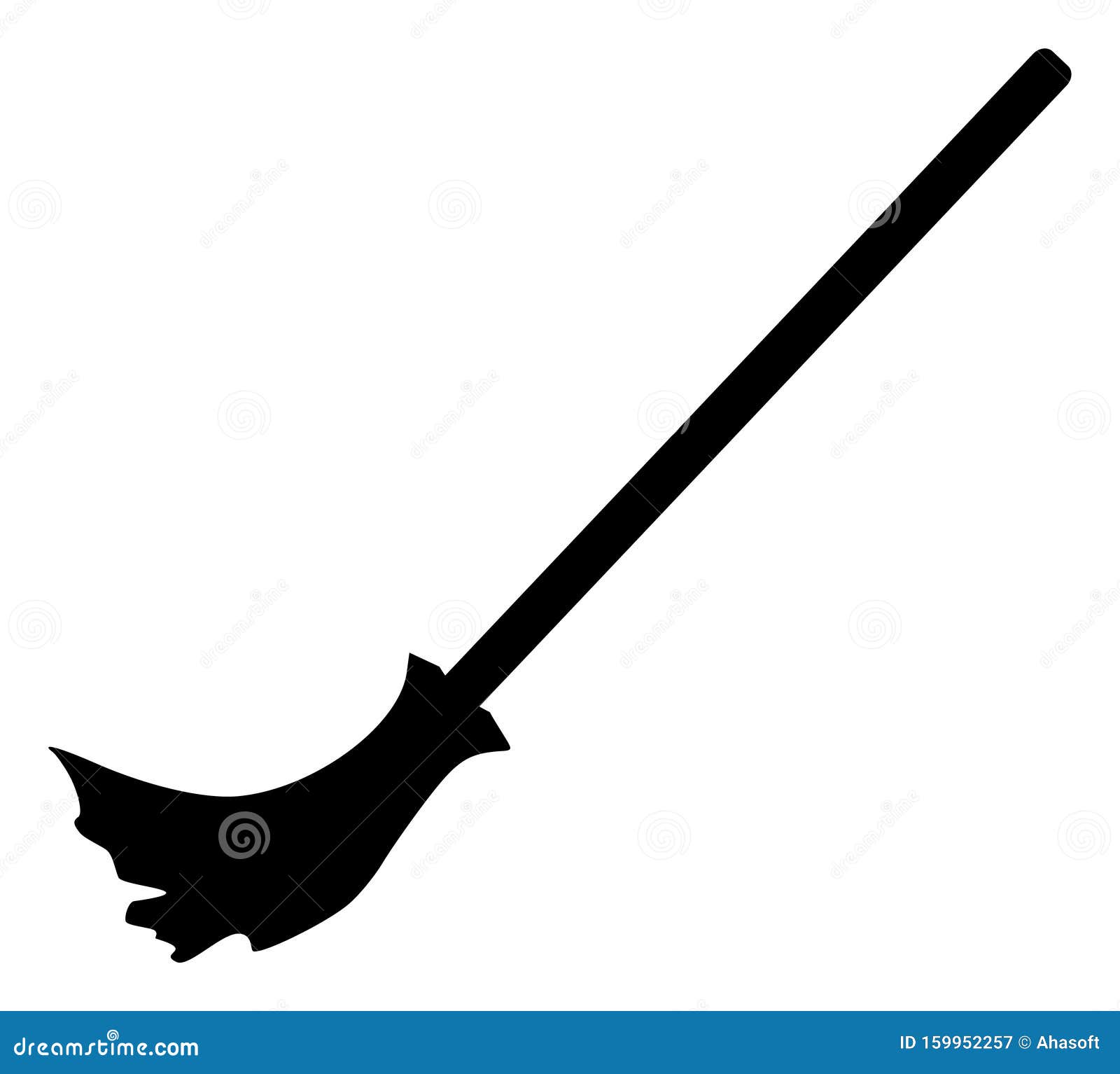 Vector Flat Broom Icon stock vector. Illustration of equipment - 159952257