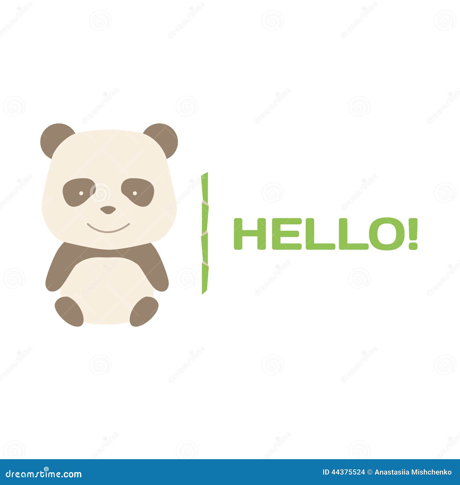 Vector brown panda logo stock vector. Illustration of baby - 44375524