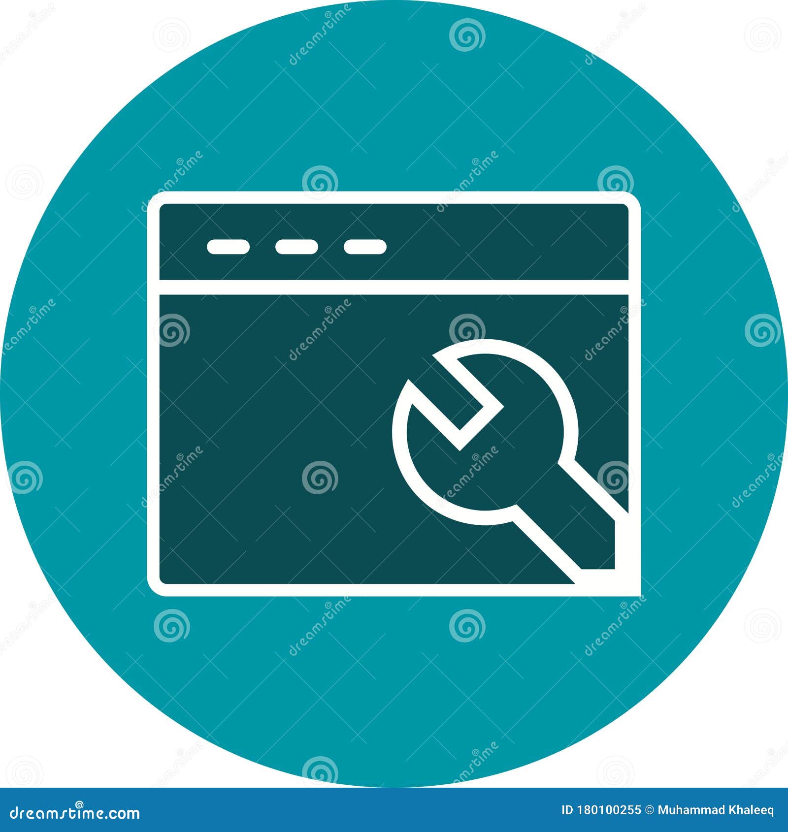 Vector Browser Settings Icon for Personal and Commercial Use. Stock ...