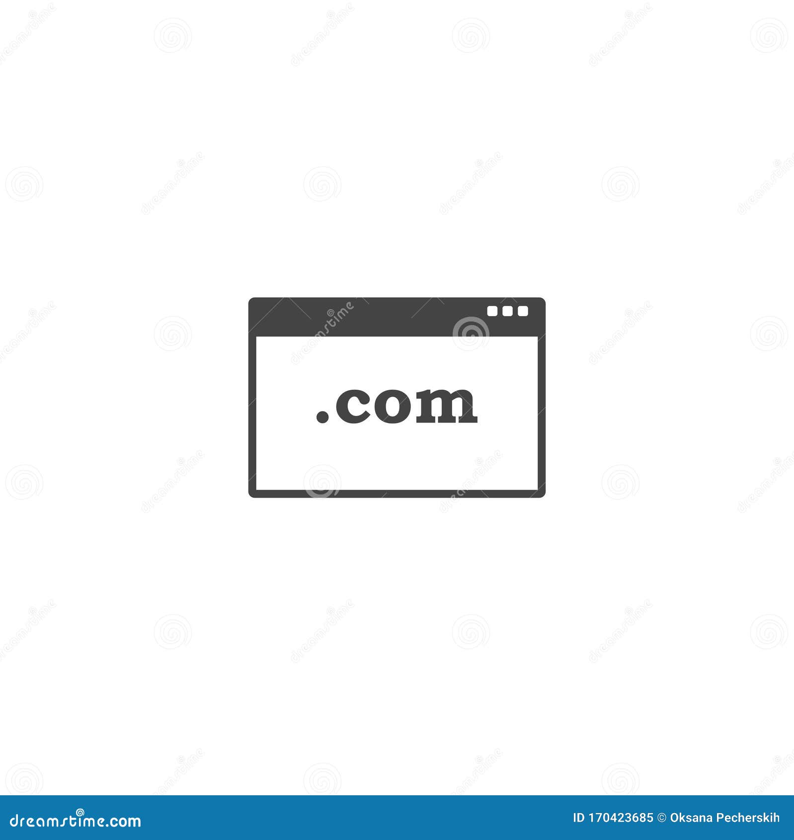 Vector Browser Window Icon on White Isolated Background Stock Vector ...