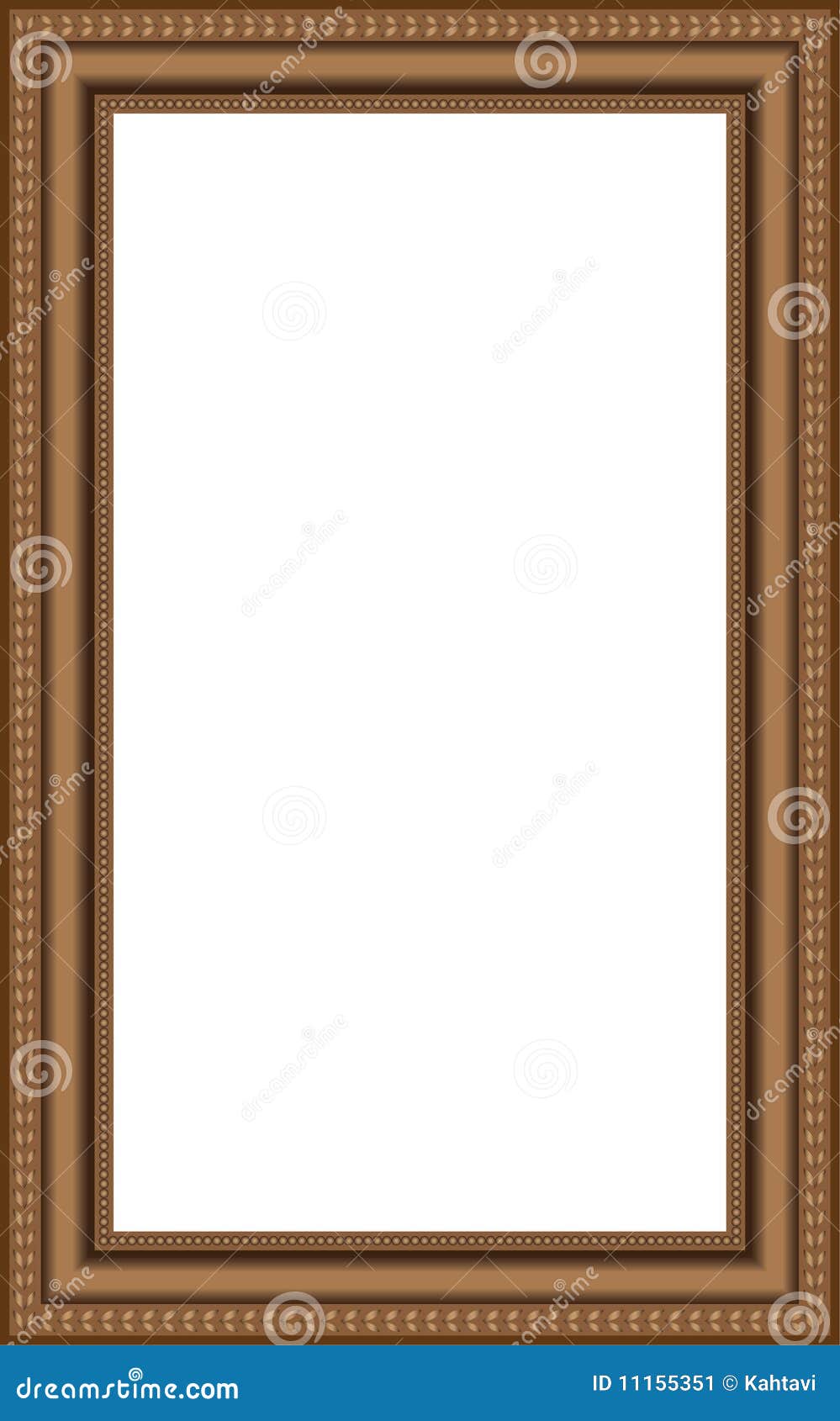 Vector Bruine Houten Frames Vector Illustratie - Illustration of ...