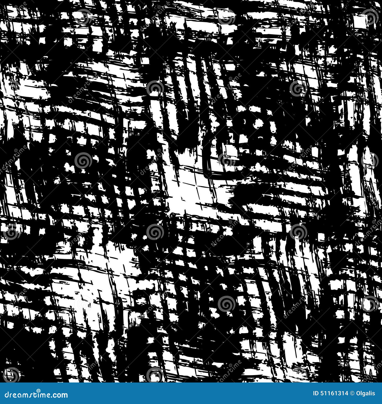 Vector Brush Grunge Scribble Strokes Seamless Pattern. Stock Illustration - Illustration of ...