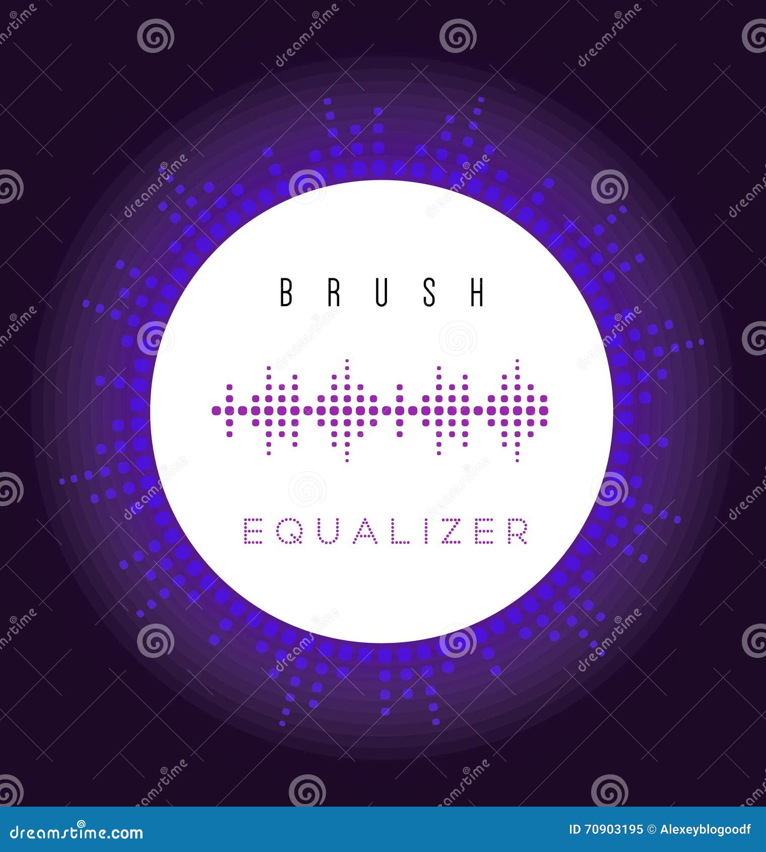 Vector Brush Like Digital Fire Equalizer Stock Vector - Illustration of ...