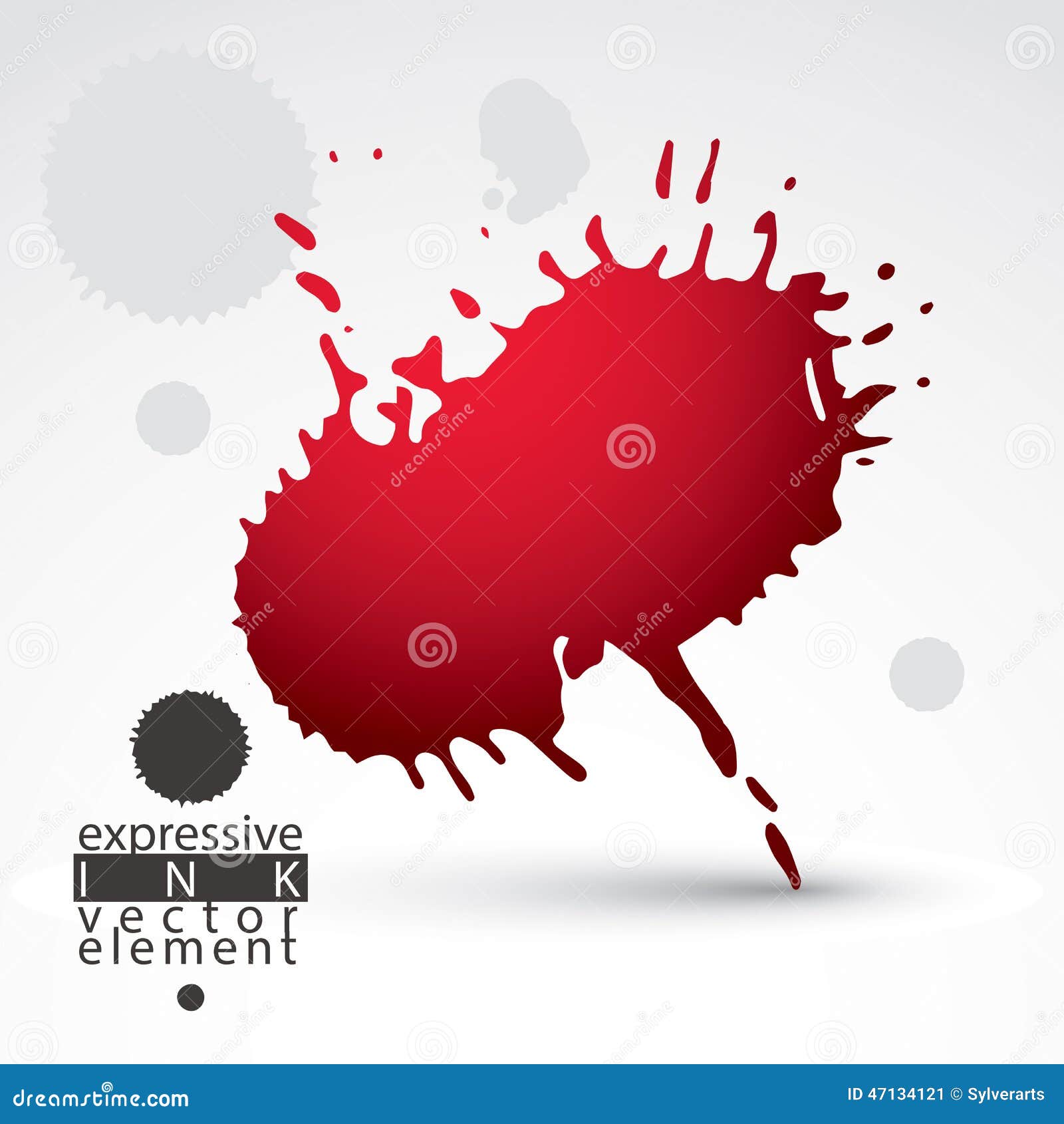 Vector Brush Multicolored Painted Ink Blob, Eps8 Smudge Background. Web ...