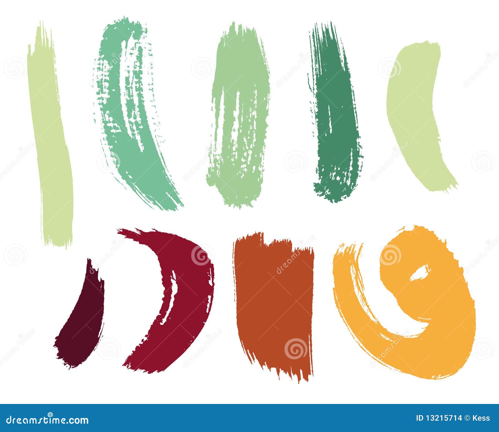 Vector brush set stock vector. Illustration of shop, watercolor - 13215714