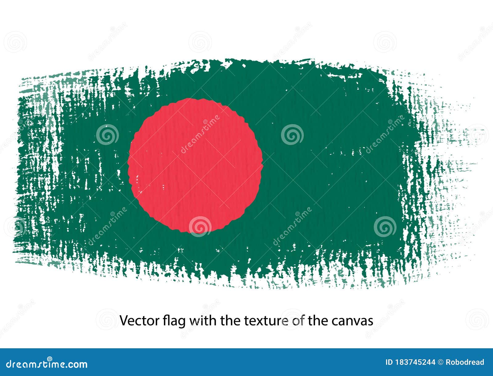 Bangladesh Flag Over Tiger National Animal Symbol Vector Silhouette ...
