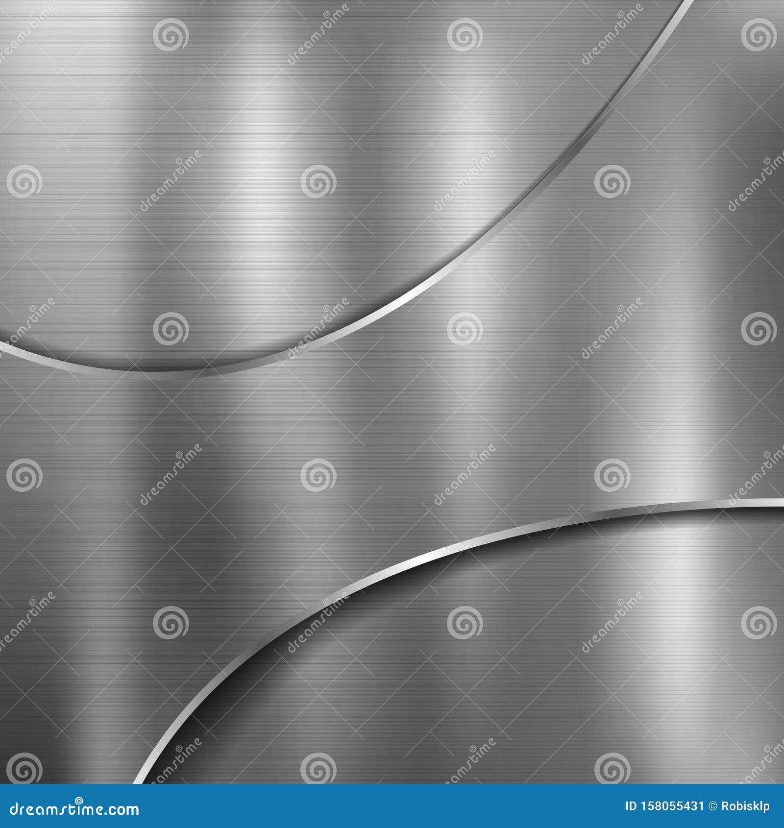 Vector Brushed Metal Background Stock Vector - Illustration of ...