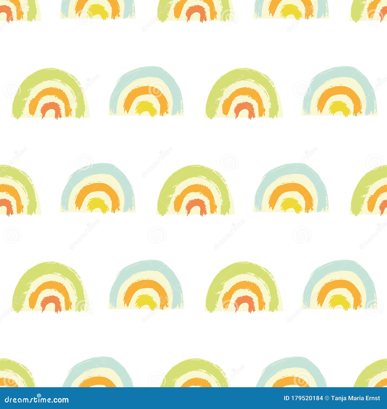 Rainbow Kids Stick Figure Cartoon | CartoonDealer.com #214609365