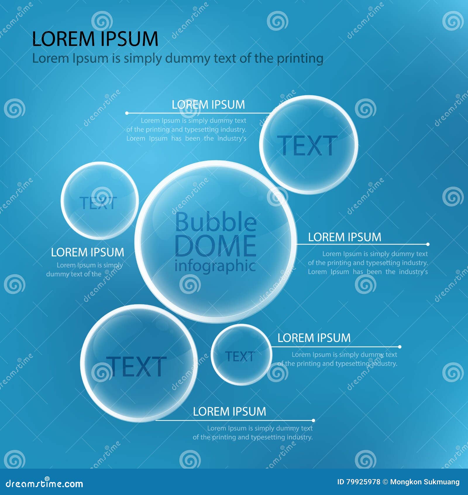 Vector Bubble Info-graphic Template Stock Vector - Illustration of ...