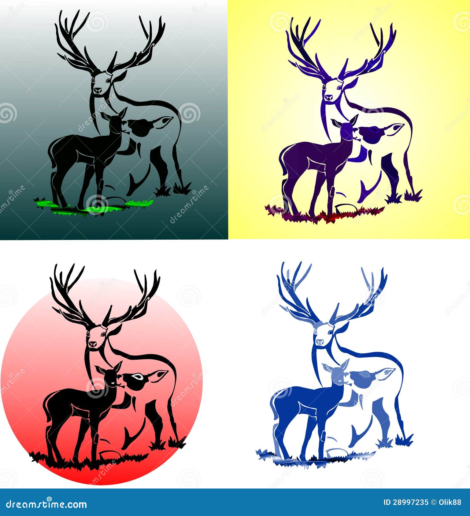 Vector Buck Deer stock illustration. Illustration of nature - 28997235