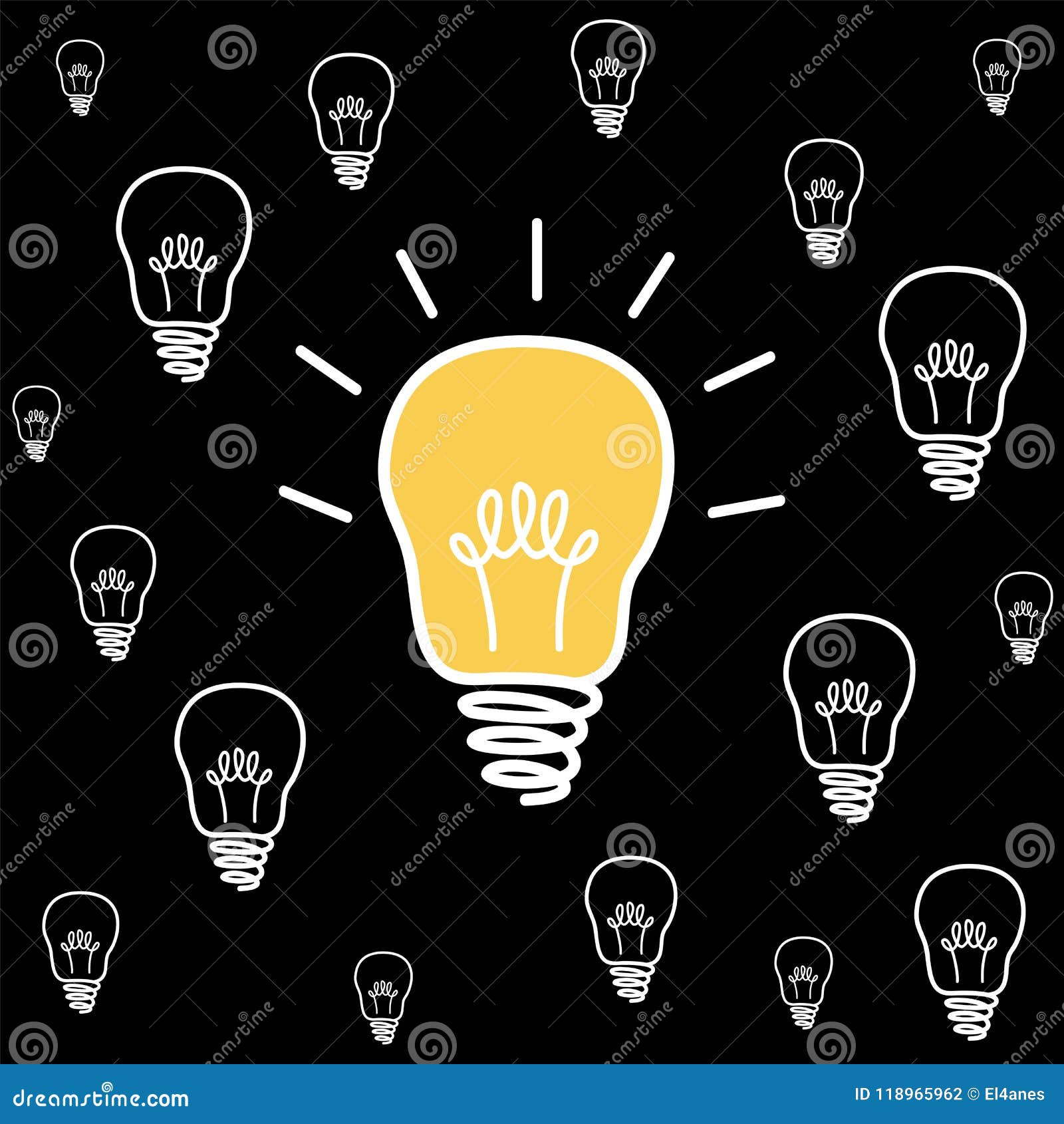 Vector Bulb. Vector Illustration Stock Vector - Illustration of ...