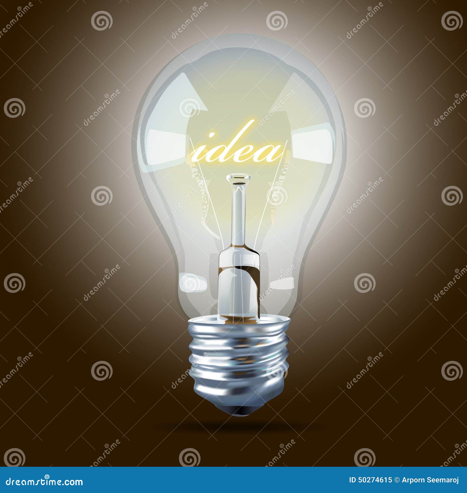 Vector of Bulb light idea stock vector. Illustration of bulb - 50274615