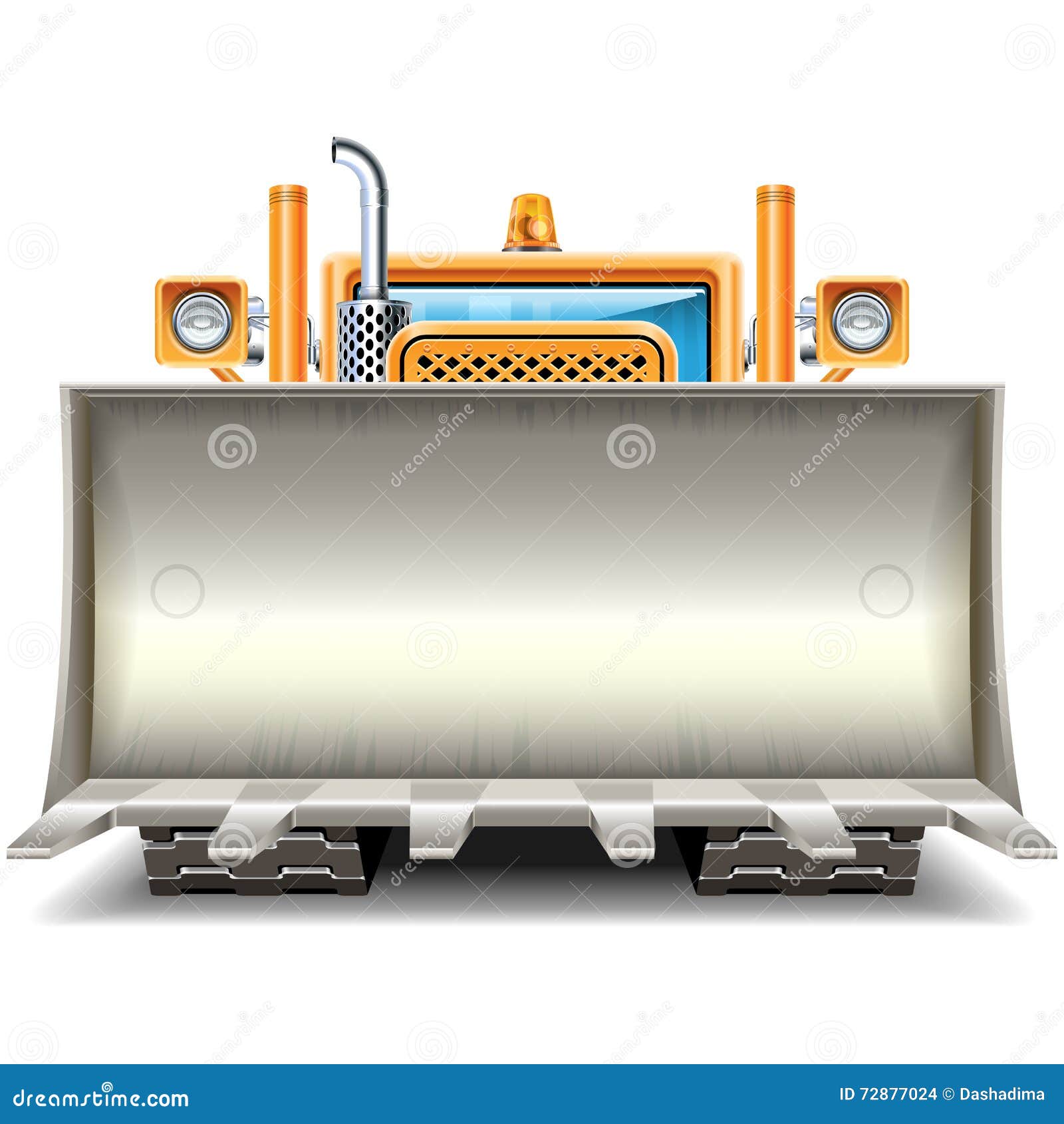 Track Shovel Loader Cartoon Vector | CartoonDealer.com #83352369