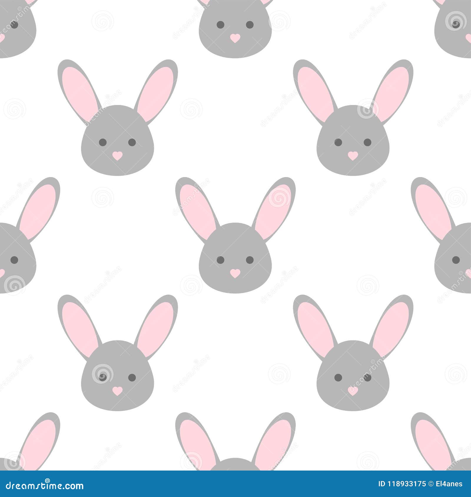 Vector Bunny Face. Wallpaper Stock Vector - Illustration of drawing ...