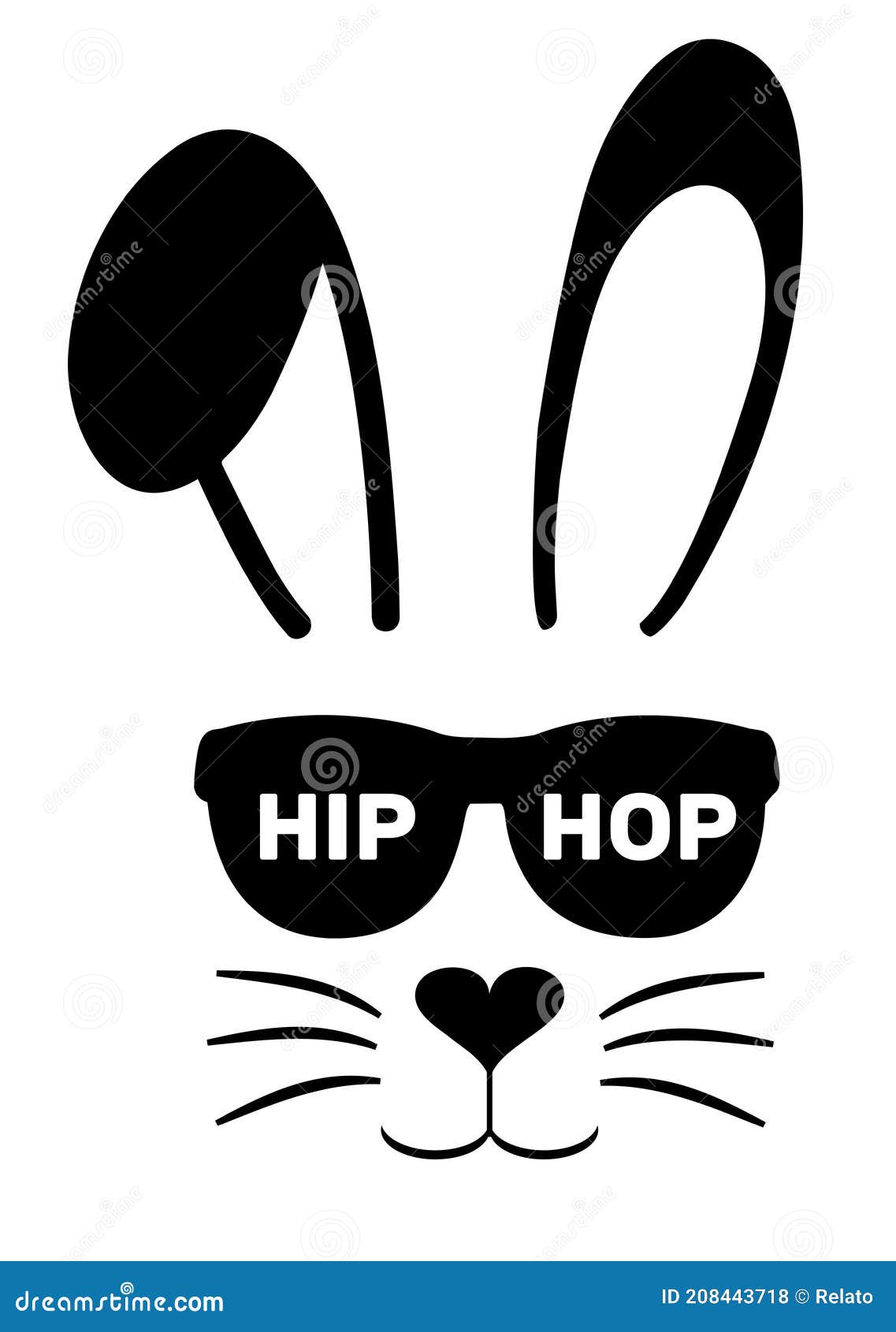 Drawing & Illustration Hip Hop Bunny SVG Digital etna.com.pe
