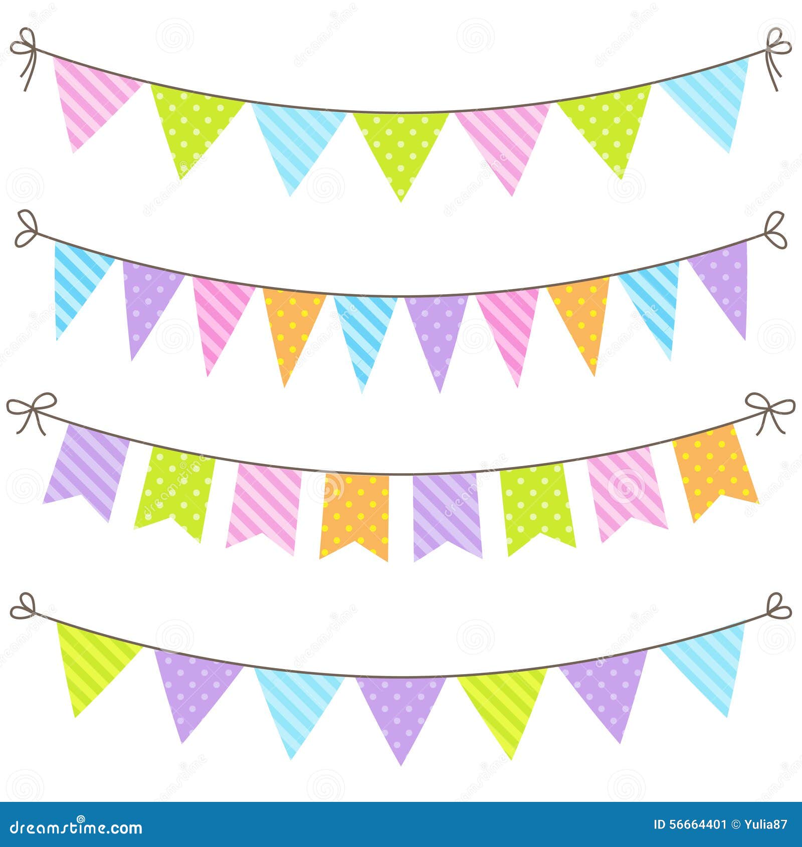 Vector Bunting stock vector. Illustration of decoration - 56664401