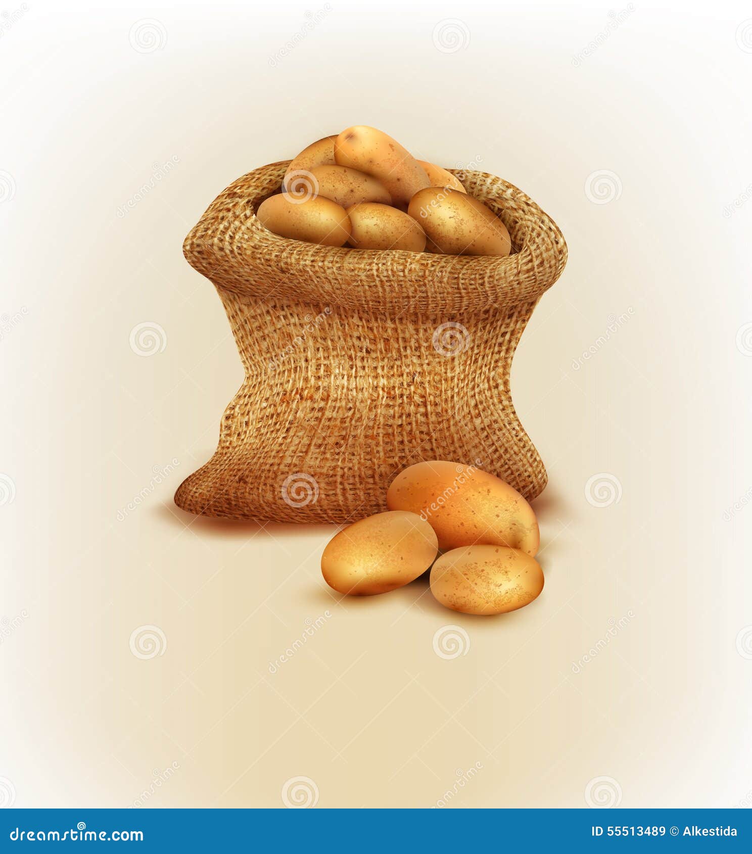 Vector a Burlap Sack with Potatoes Stock Vector - Illustration of pile ... Vector a Burlap Sack with Potatoes Stock Vector - Illustration of pile ...