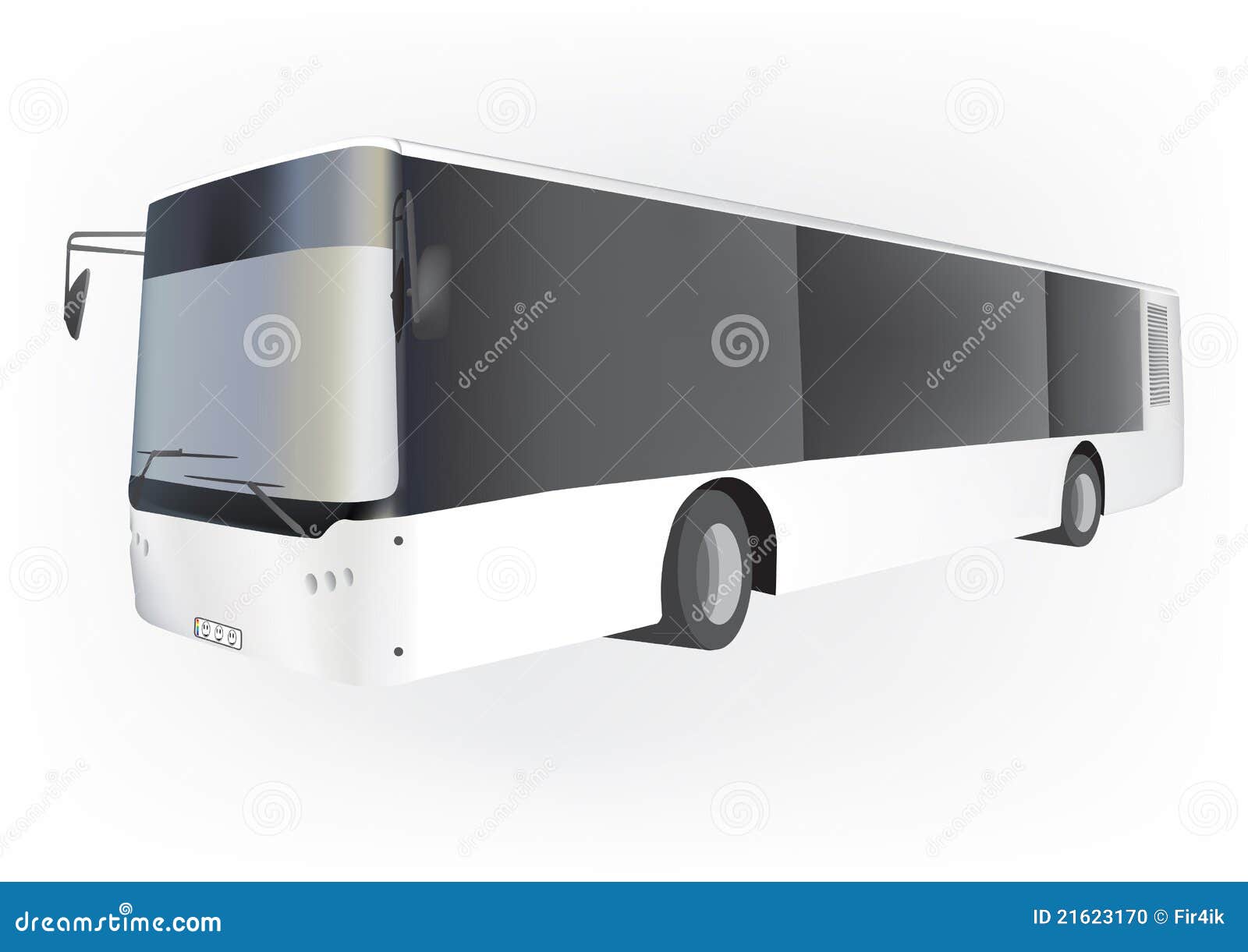 Vector bus stock vector. Illustration of gray, technology - 21623170
