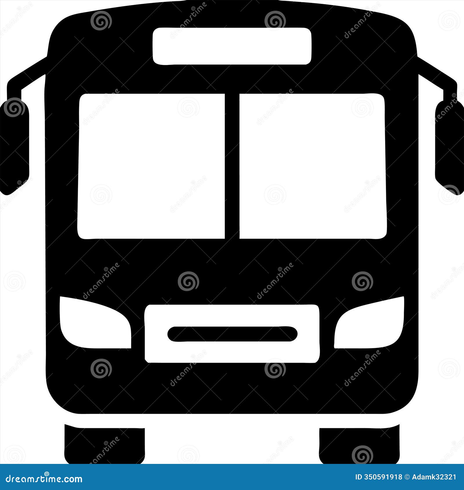 Vector Bus Public Transportation Symbol for Apps and Websites Stock ...