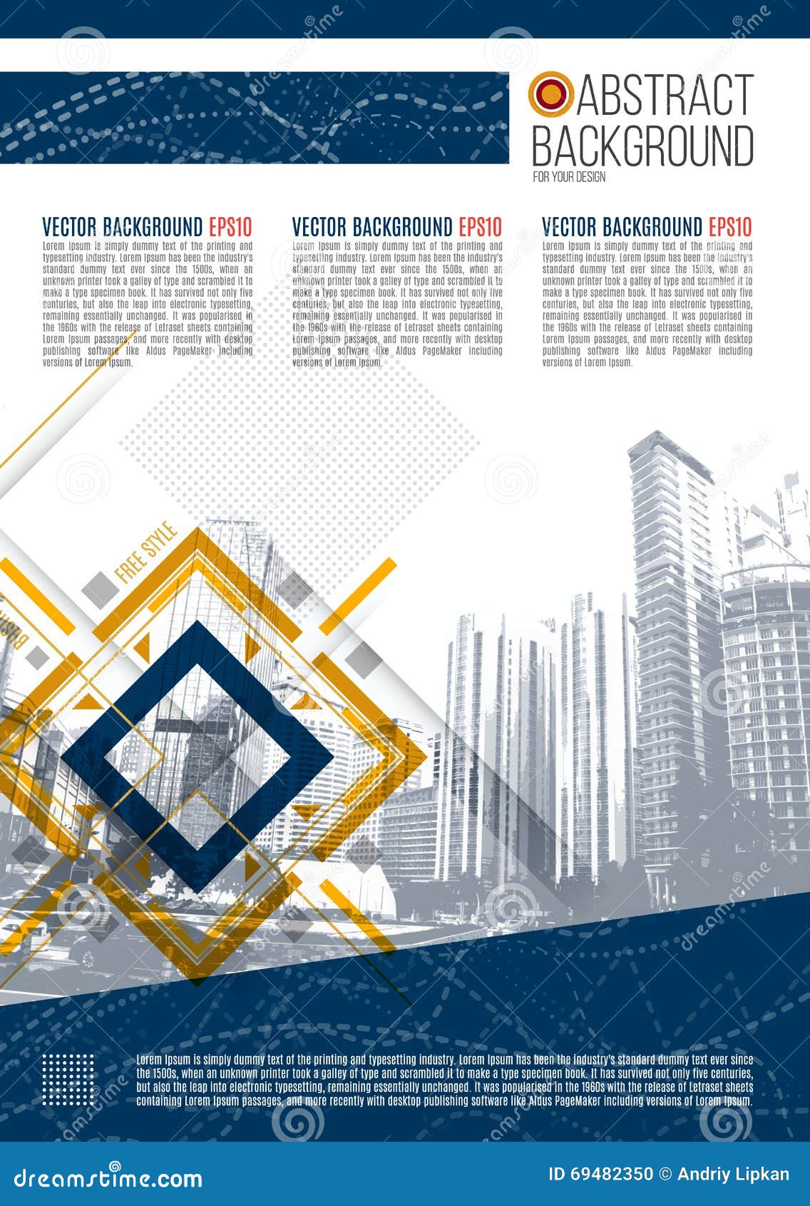 Vector Business Abstract Design Background Template. Eps 10 Stock ...