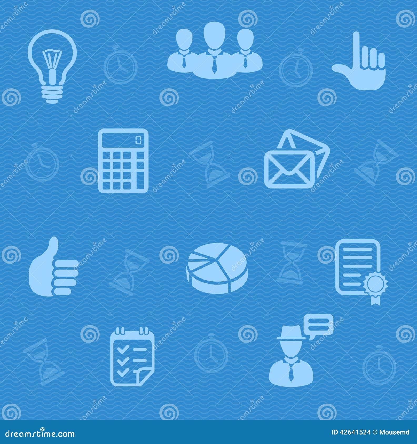 Vector Business Background Blue. Seamless Pattern Stock Vector ...