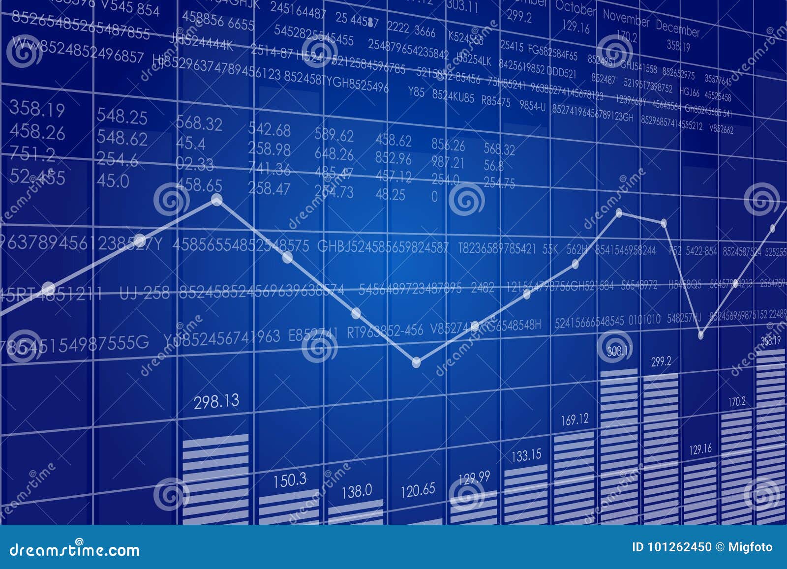 Vector Business Background Illustration. Stock Vector - Illustration of ...