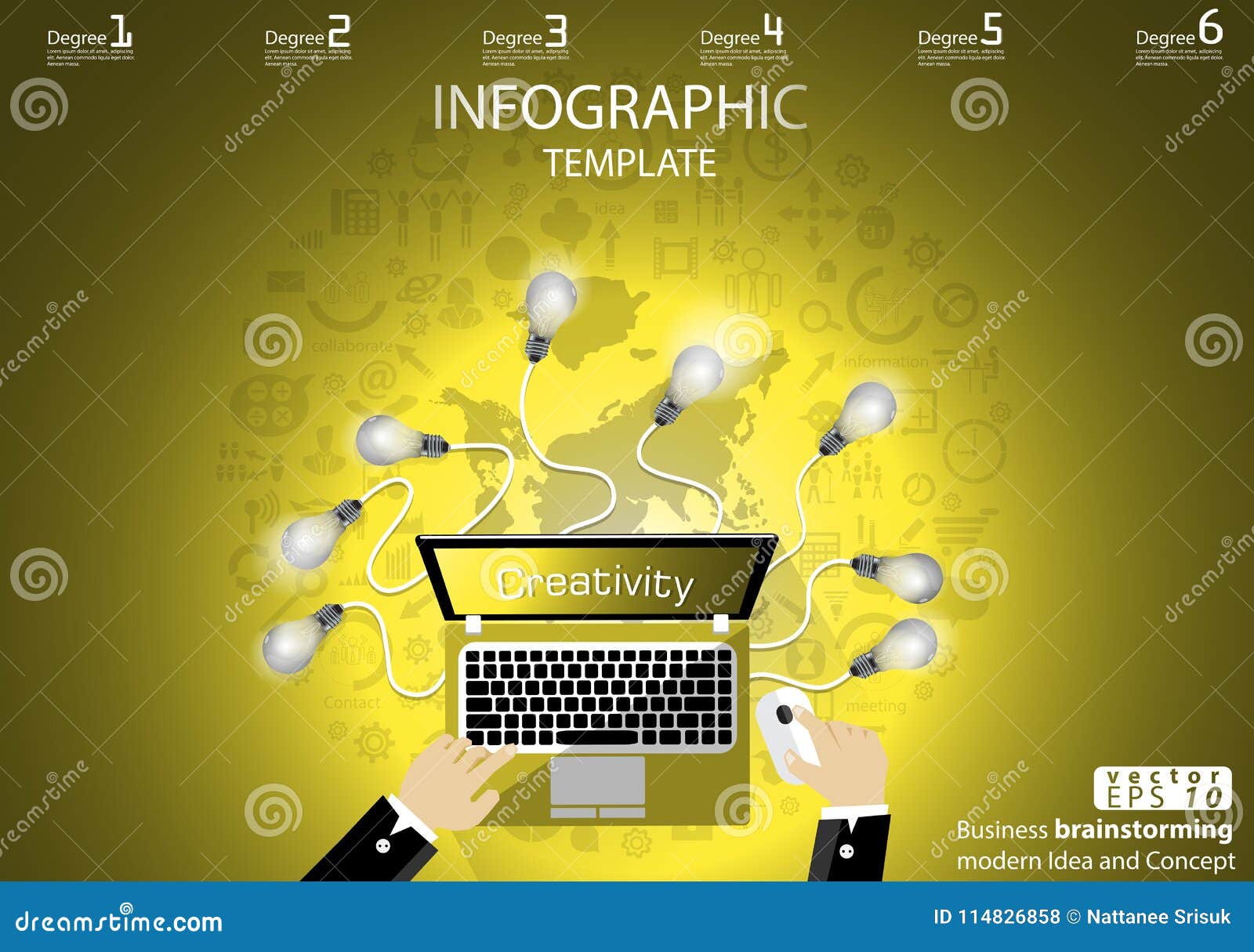 Business Brainstorming Modern Idea and Concept Technology Communication ...