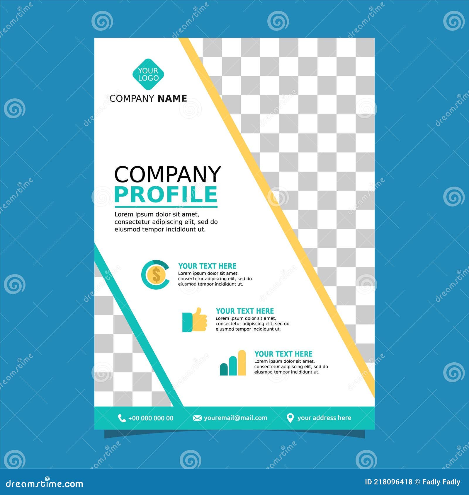 Company Profile 05 Vector Design Illustration Stock Vector ...