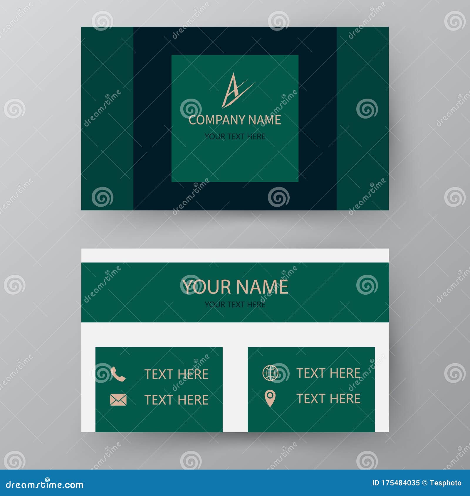 Vector Business Card. Visiting Card for Business and Personal Use ...