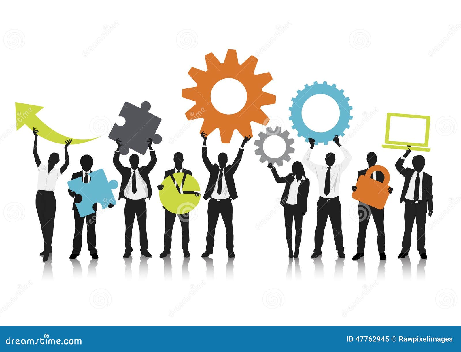 Vector of Business Communications Team Concept Stock Illustration ...