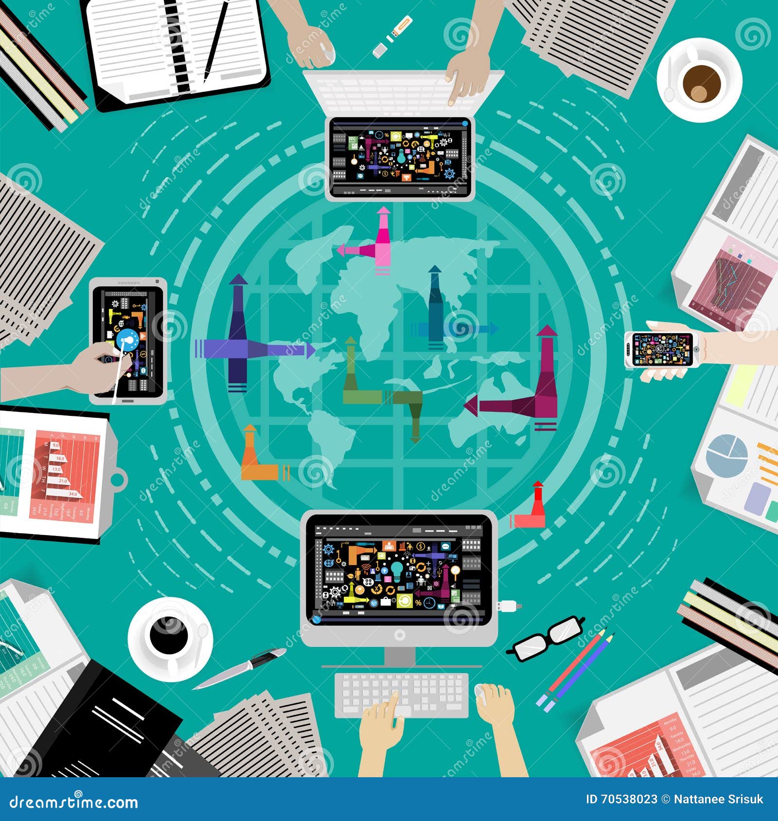 Leveraging Technology Stock Illustrations – 357 Leveraging Technology ...