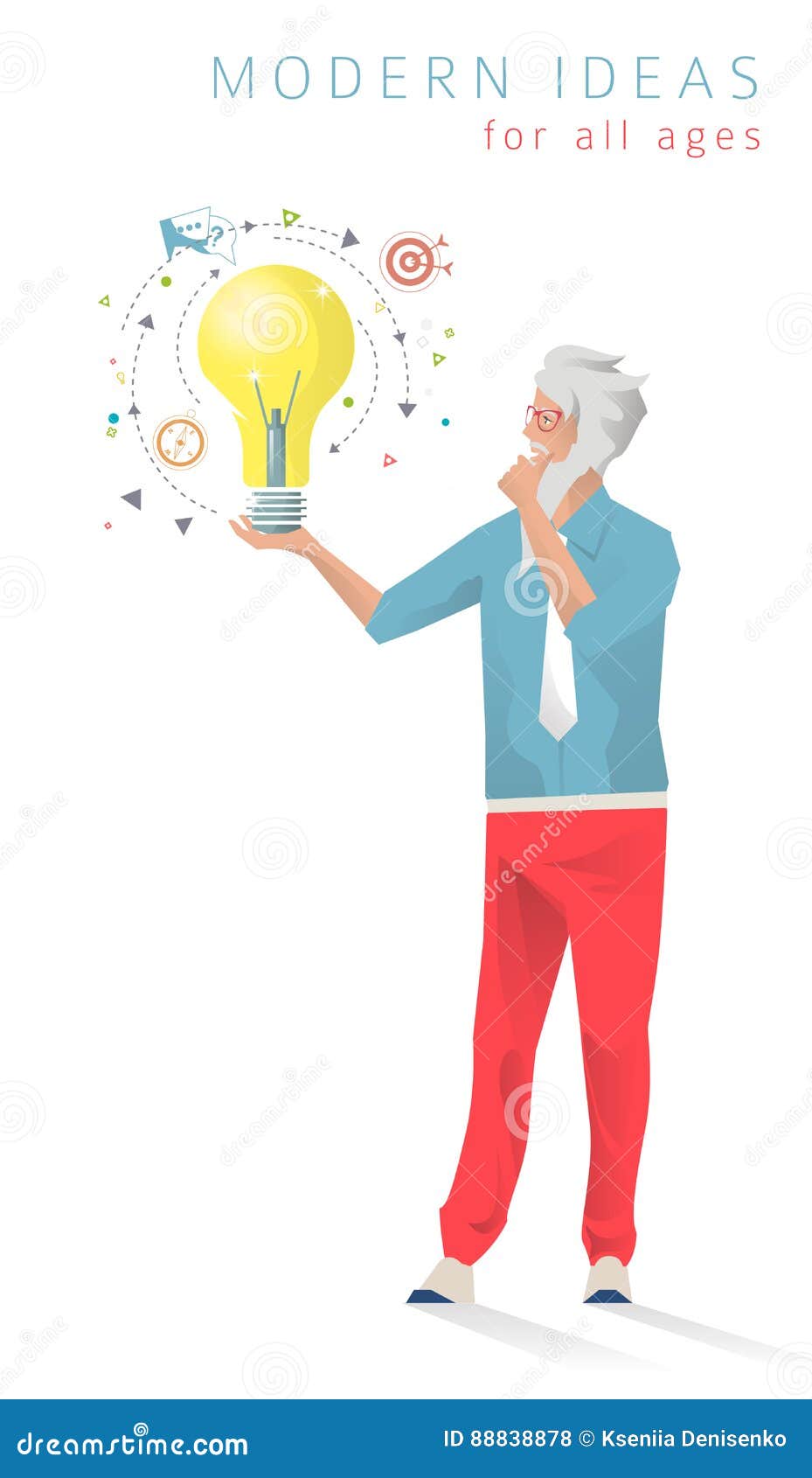 Think Create Innovate Succeed 3d Words Thinker Person Royalty-Free ...