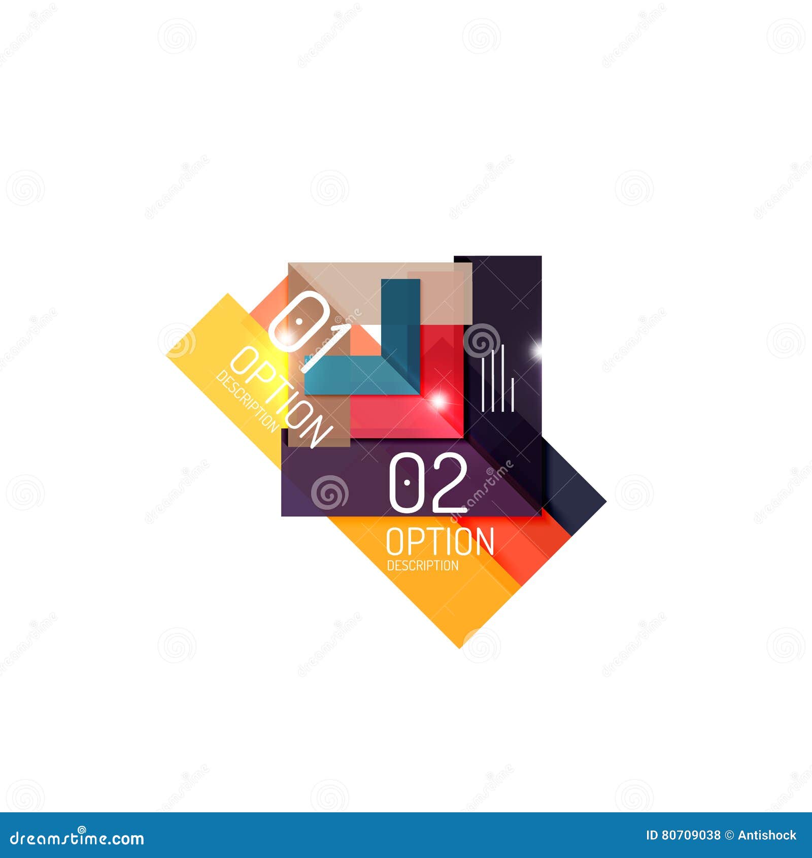 Vector Business Infographics, Option Select Stock Vector - Illustration ...