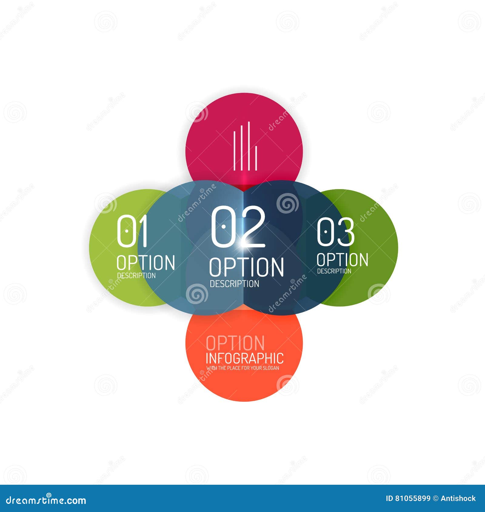 Vector Business Infographics, Option Select Stock Vector - Illustration ...