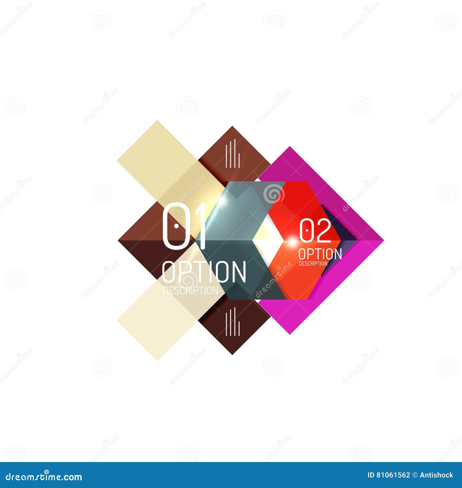 Vector Business Infographics, Option Select Stock Vector - Illustration ...