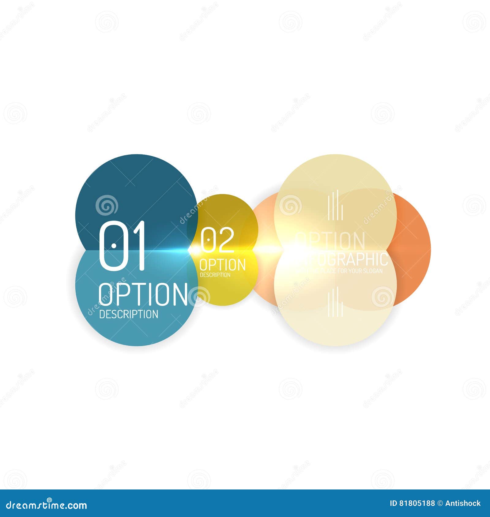 Vector Business Infographics, Option Select Stock Vector - Illustration ...