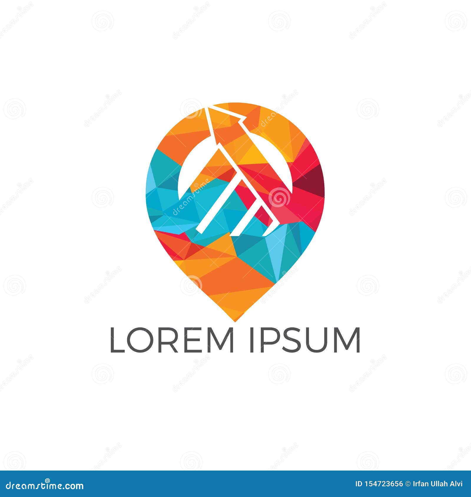 Vector Business and Map Pointer Logo Design. Stock Vector ...