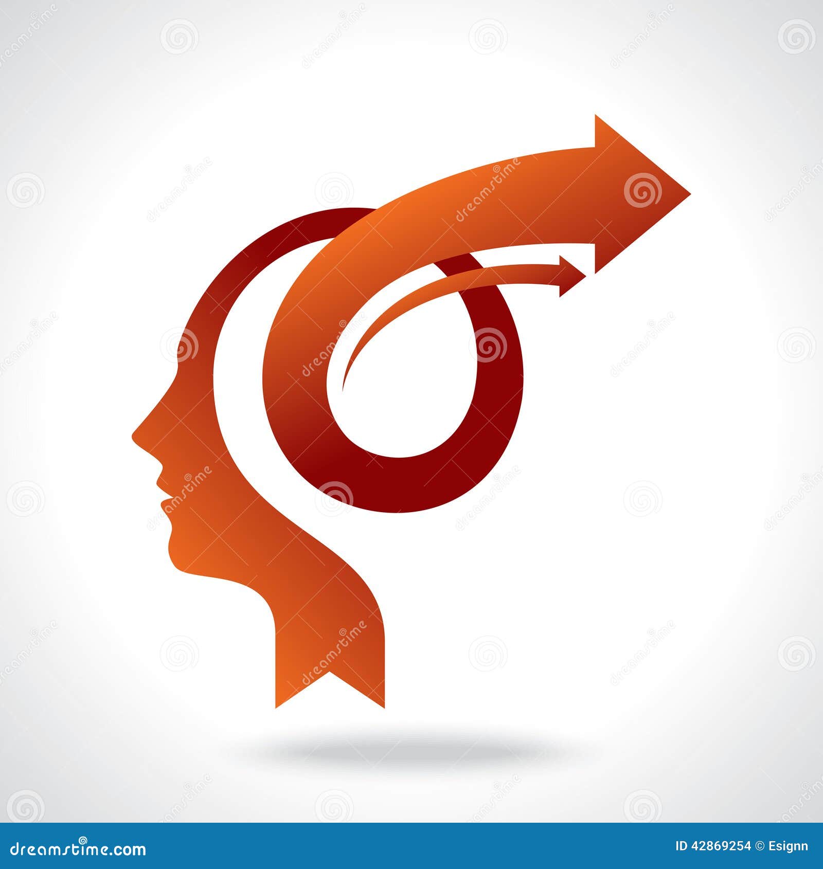 Vector of Business Mind with Arrows Stock Vector - Illustration of chart, human: 42869254