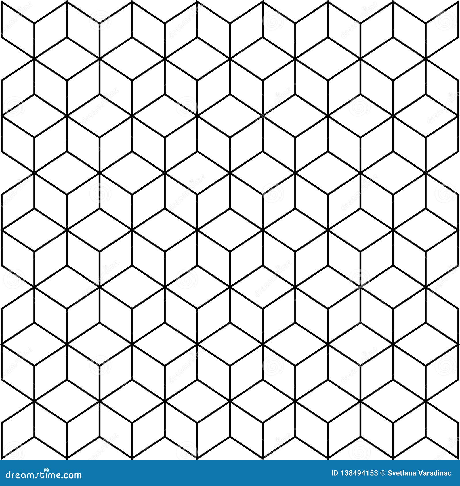 Seamless Black and White Blockchain Technology Pattern. Stock Vector ...