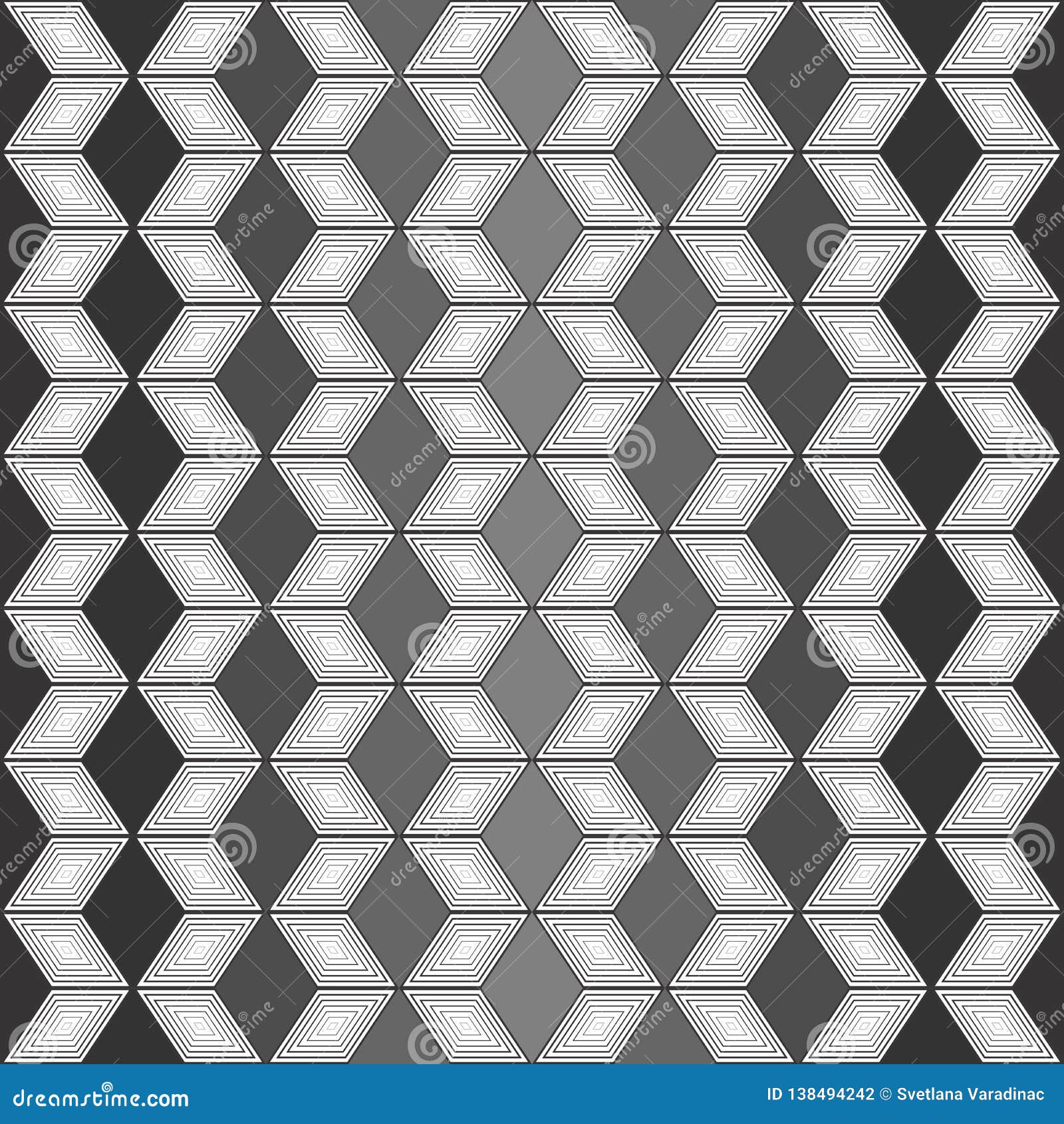 Seamless Black and White Blockchain Technology Pattern. Stock Vector ...