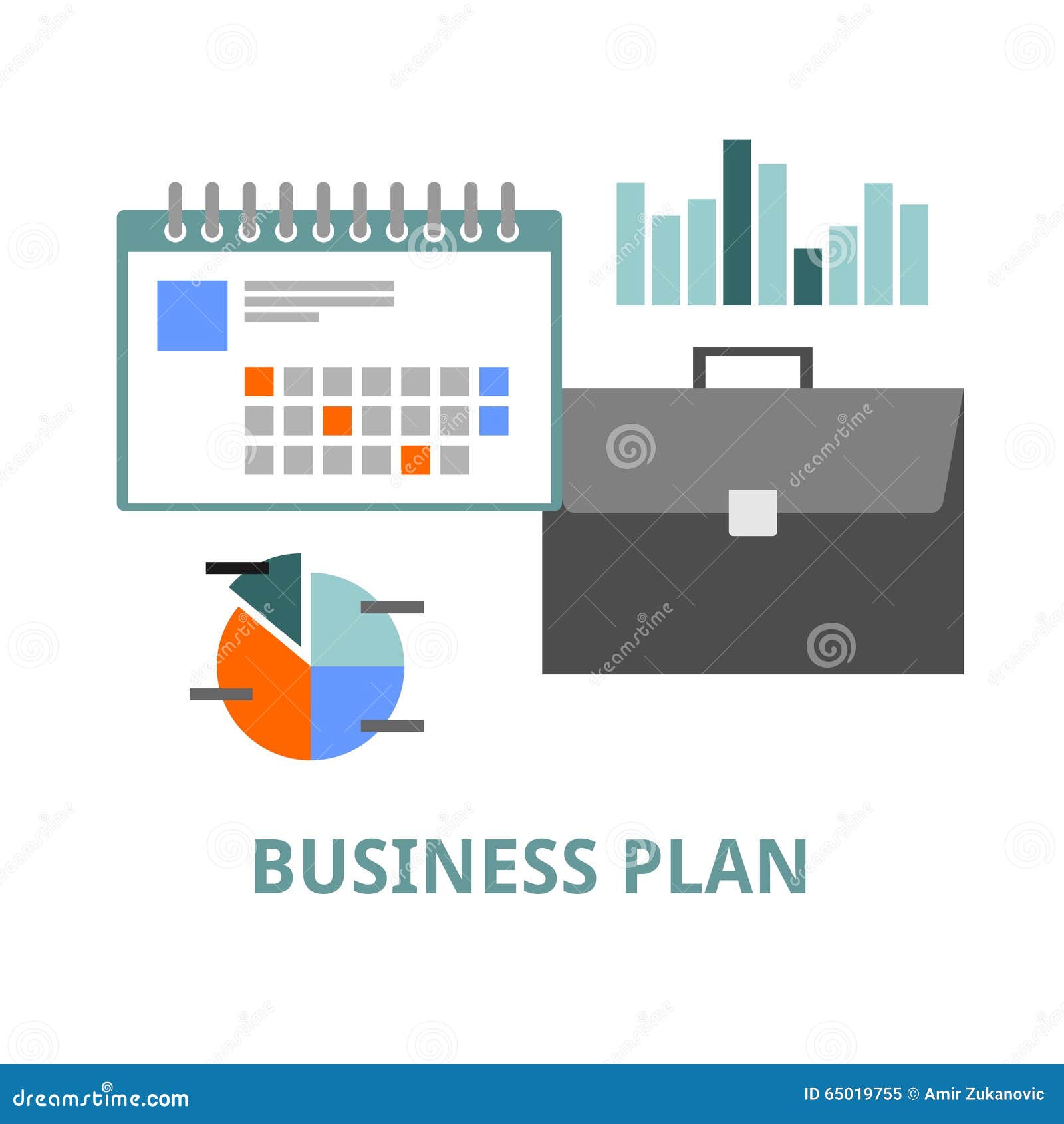 Vector - business plan stock vector. Illustration of graphics - 65019755