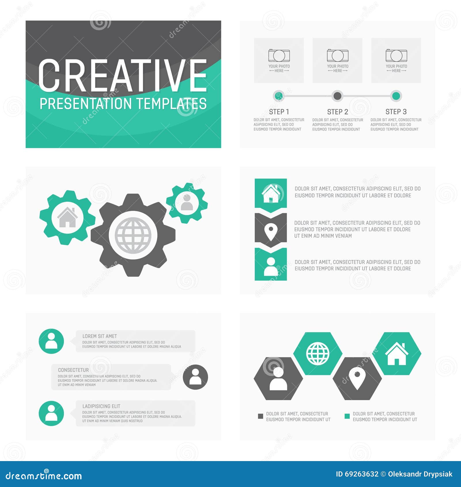 Vector Business Presentation Template Slides Background Design Stock ...