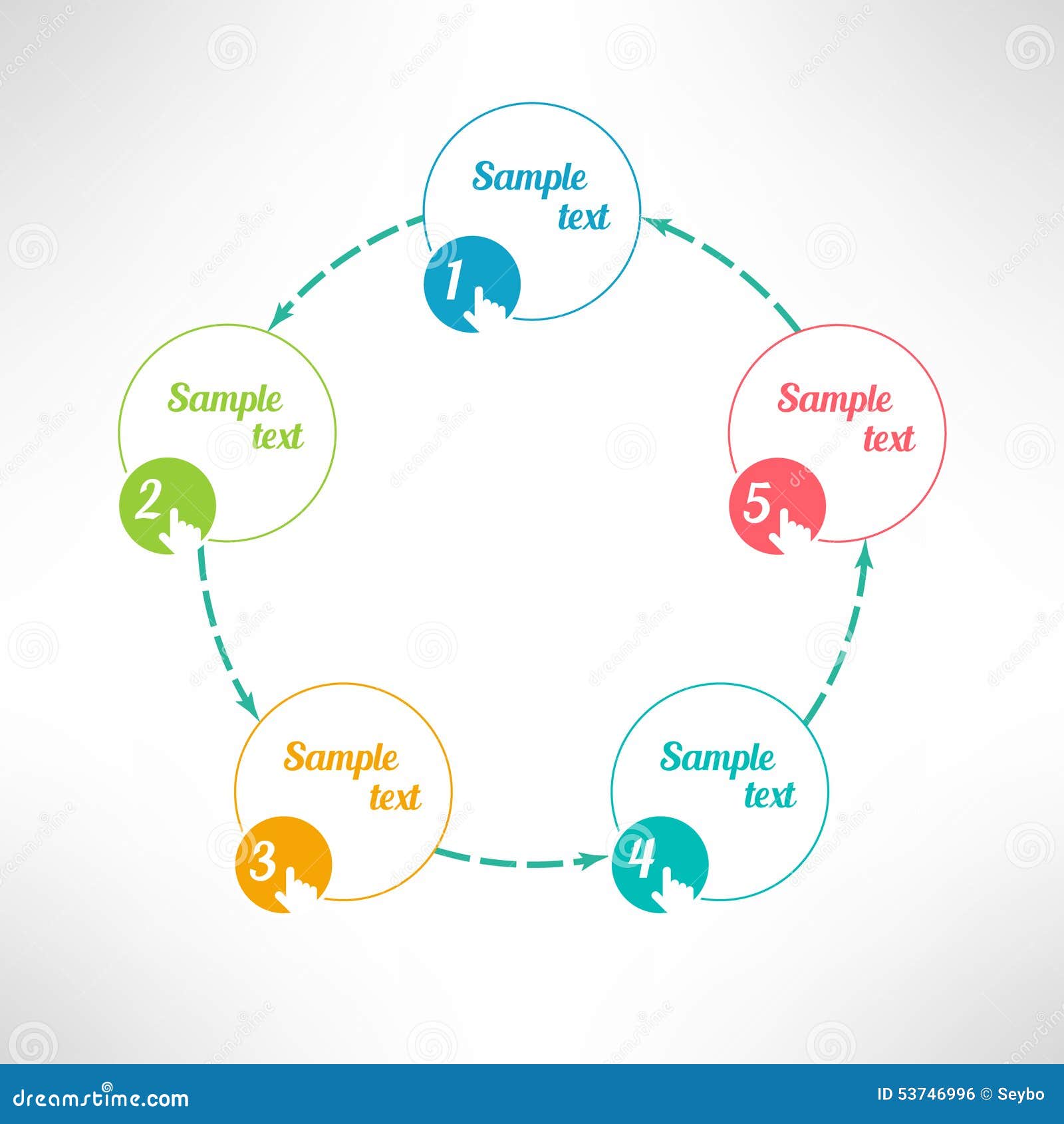 Vector Business Process Steps Infographic Elements Stock Vector ...