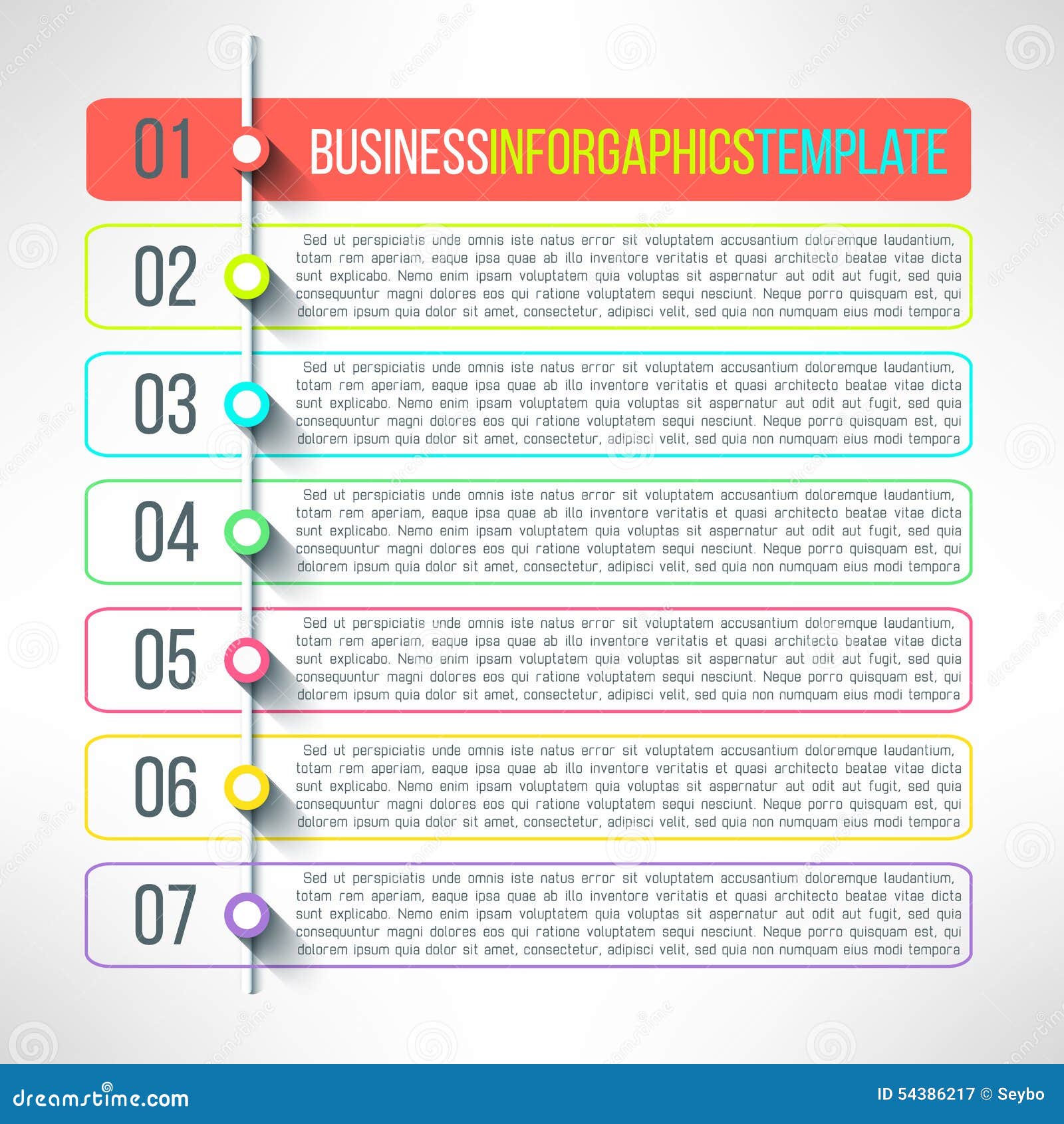 Vector Business Process Steps Infographics Stock Vector - Illustration ...