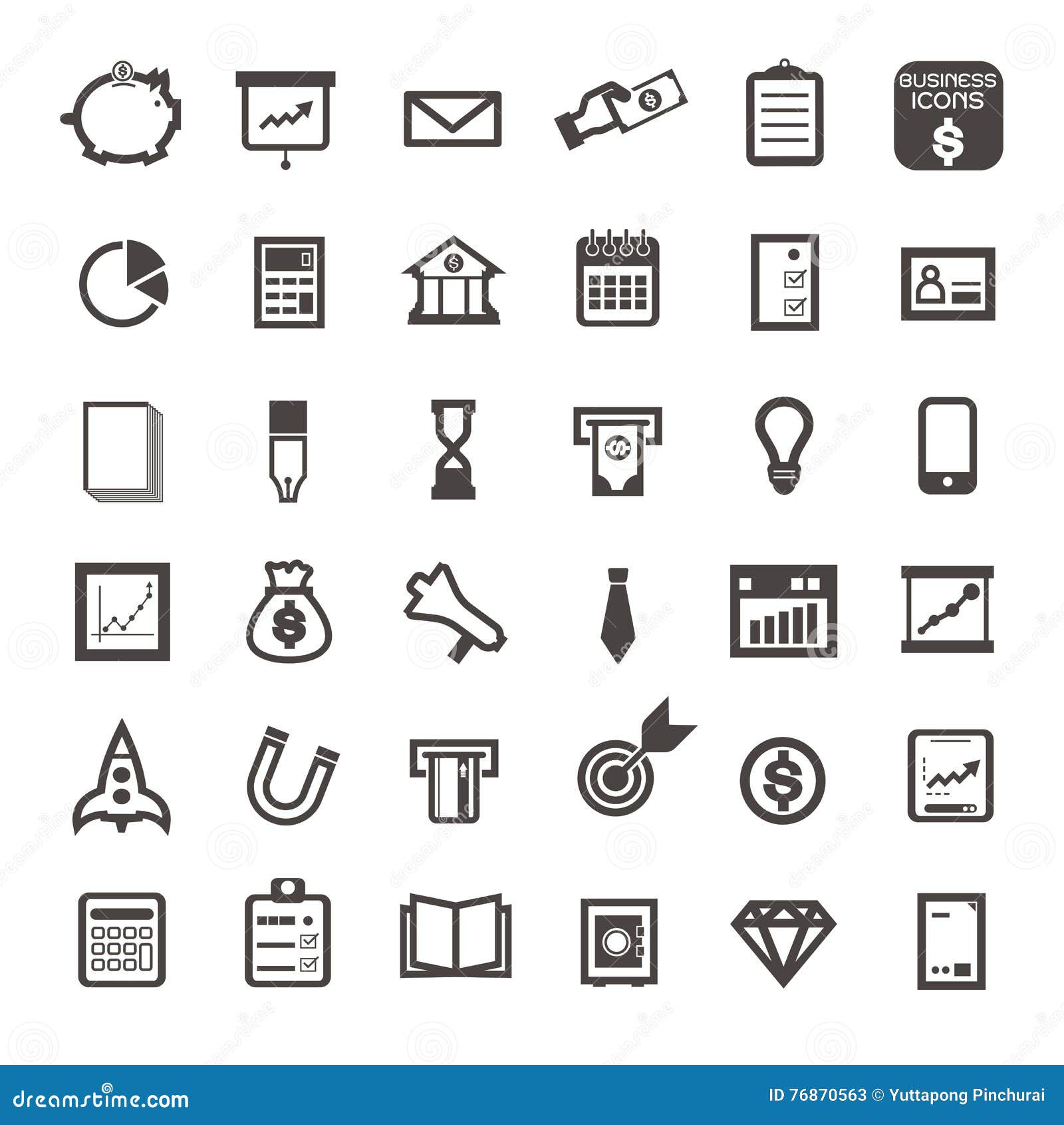 Vector Business Profitable Operation Success on White Background Stock ...