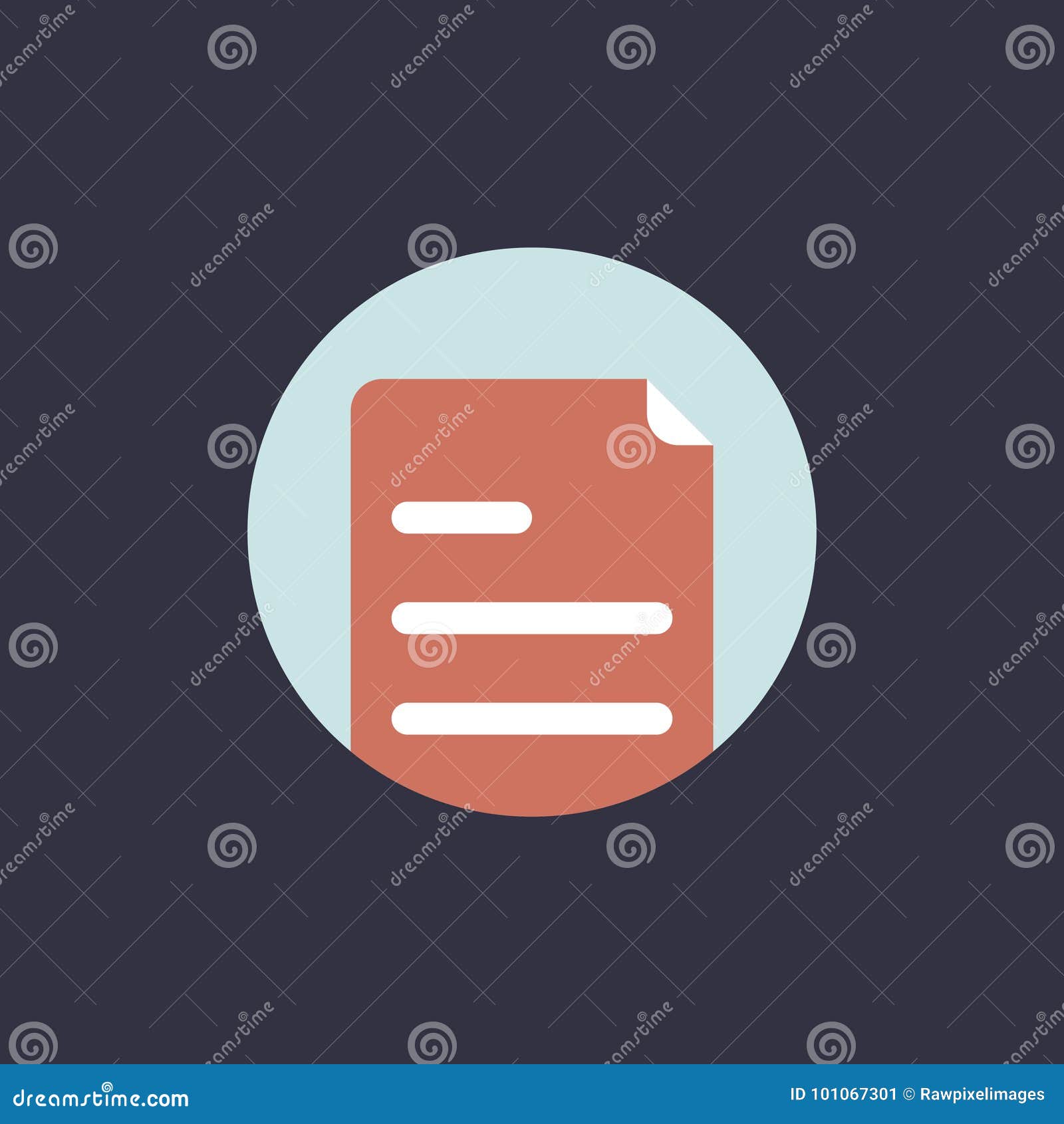 Vector of Business Report Paper Icon Stock Vector - Illustration of ...